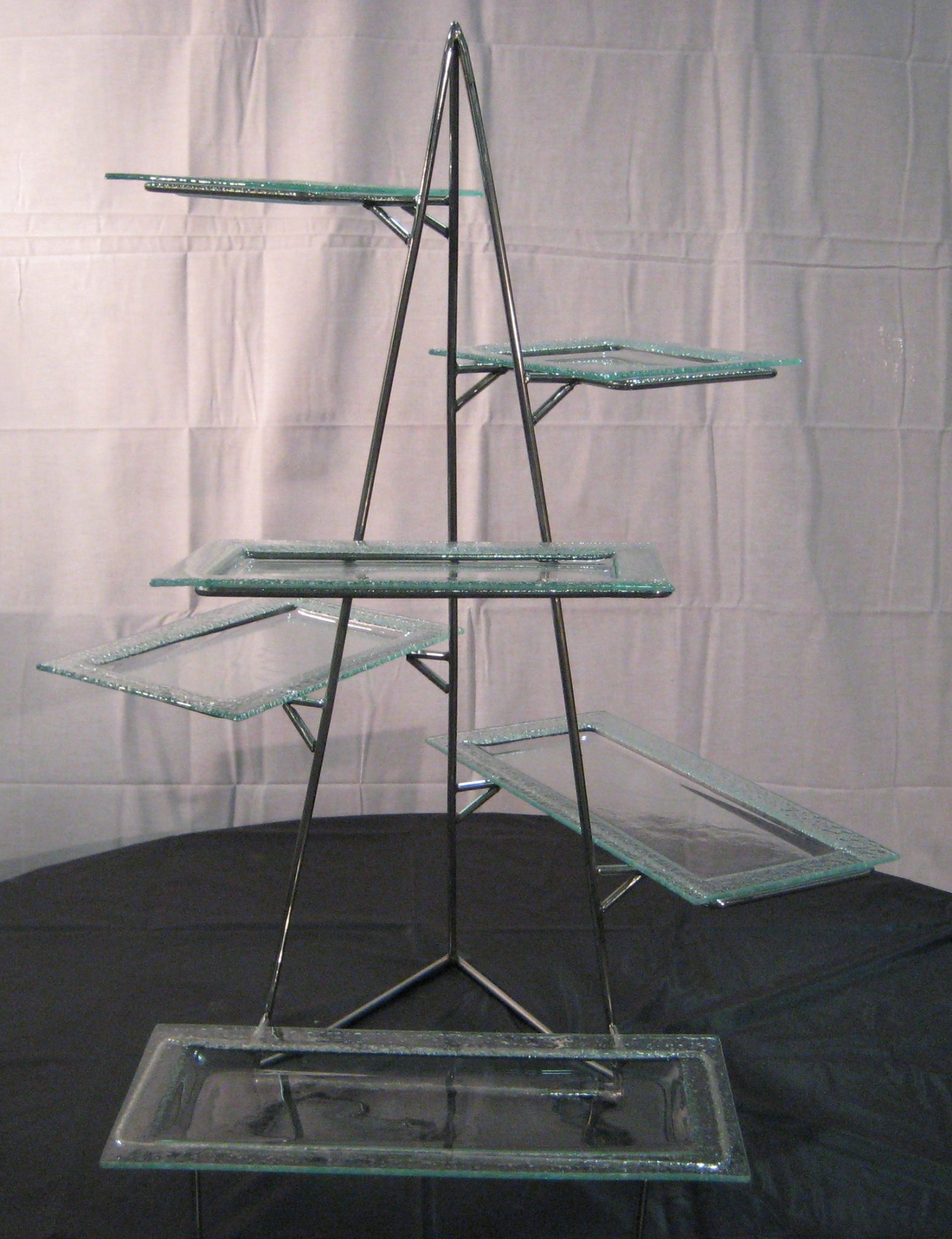3-Tier Stand (6 Glass Plates)